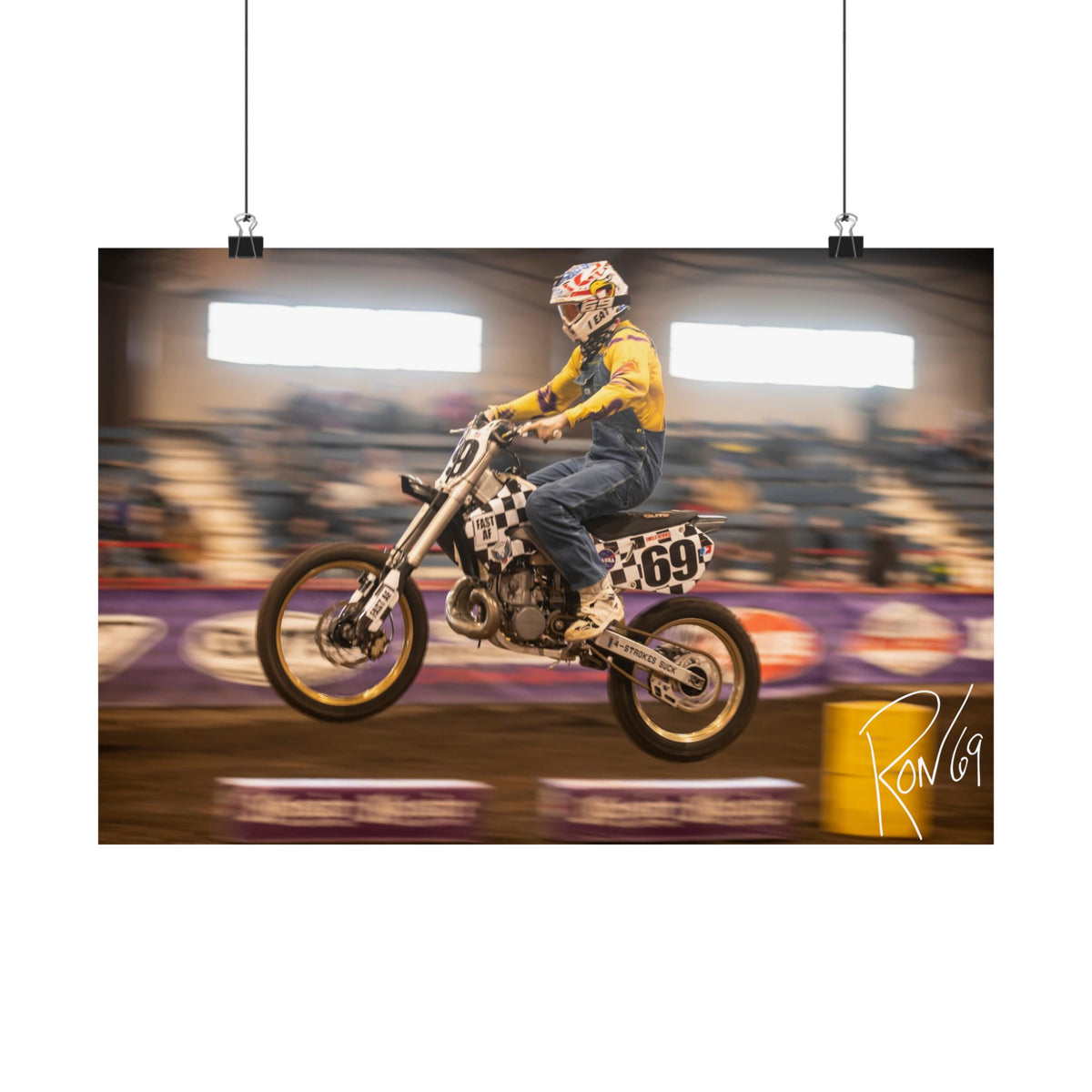FAST AF Checkered Arenacross Poster
