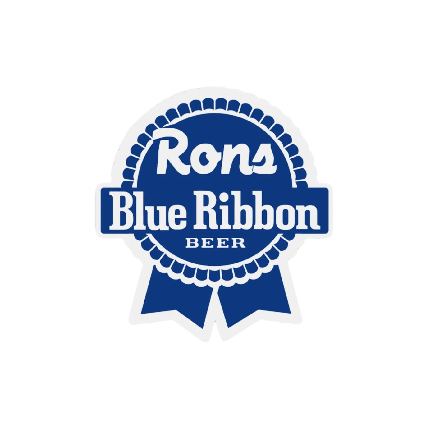 Ron's Blue Ribbon Sticker