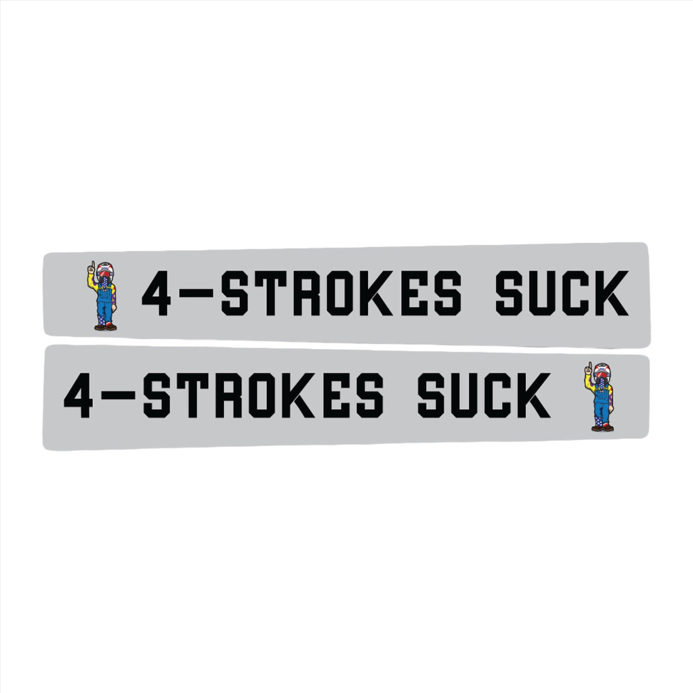 RonnieMac 🦅 4-Strokes Suck Swingarm Dirt Bike Decals